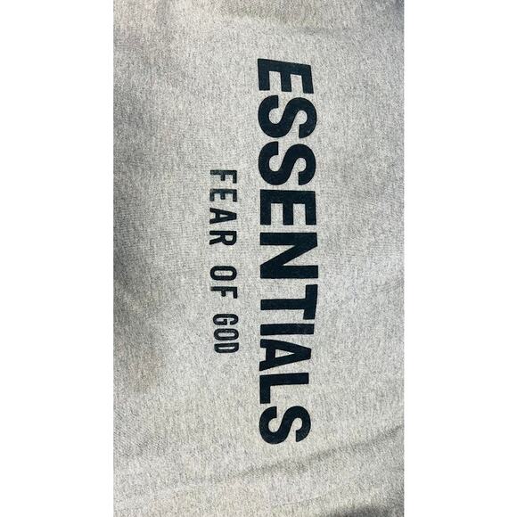 Fear of God | Shirts | New Fear Of God Essentials Logo Pullover Hoodie Heathergrey Large | Poshmark